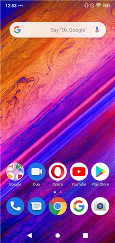 Blu G9 ana ekranı