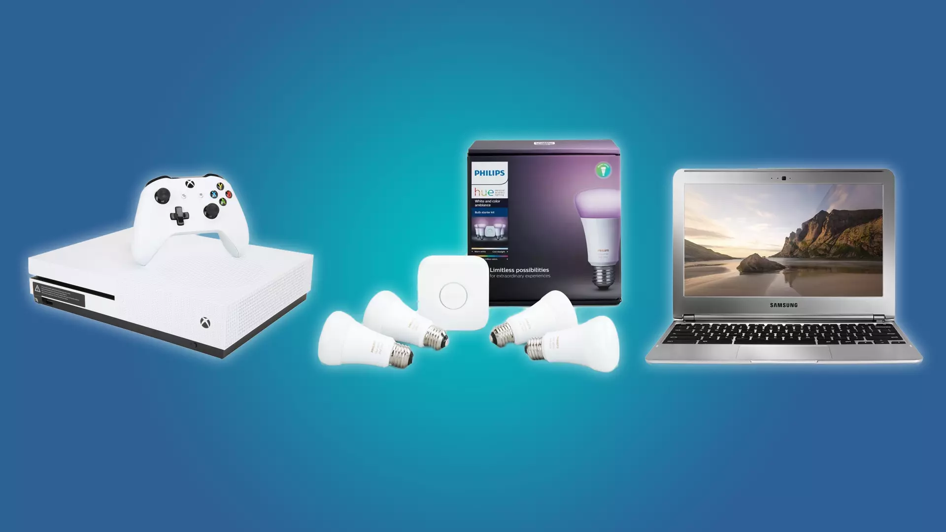 Dnevne ponude: Philips Hue Starter Kit od 120 USD, Xbox One S od 144 USD, Samsung Chromebook od 75 USD i više