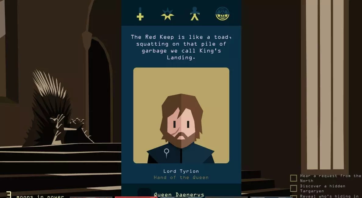Tyrion in Reigns: Game of Thrones