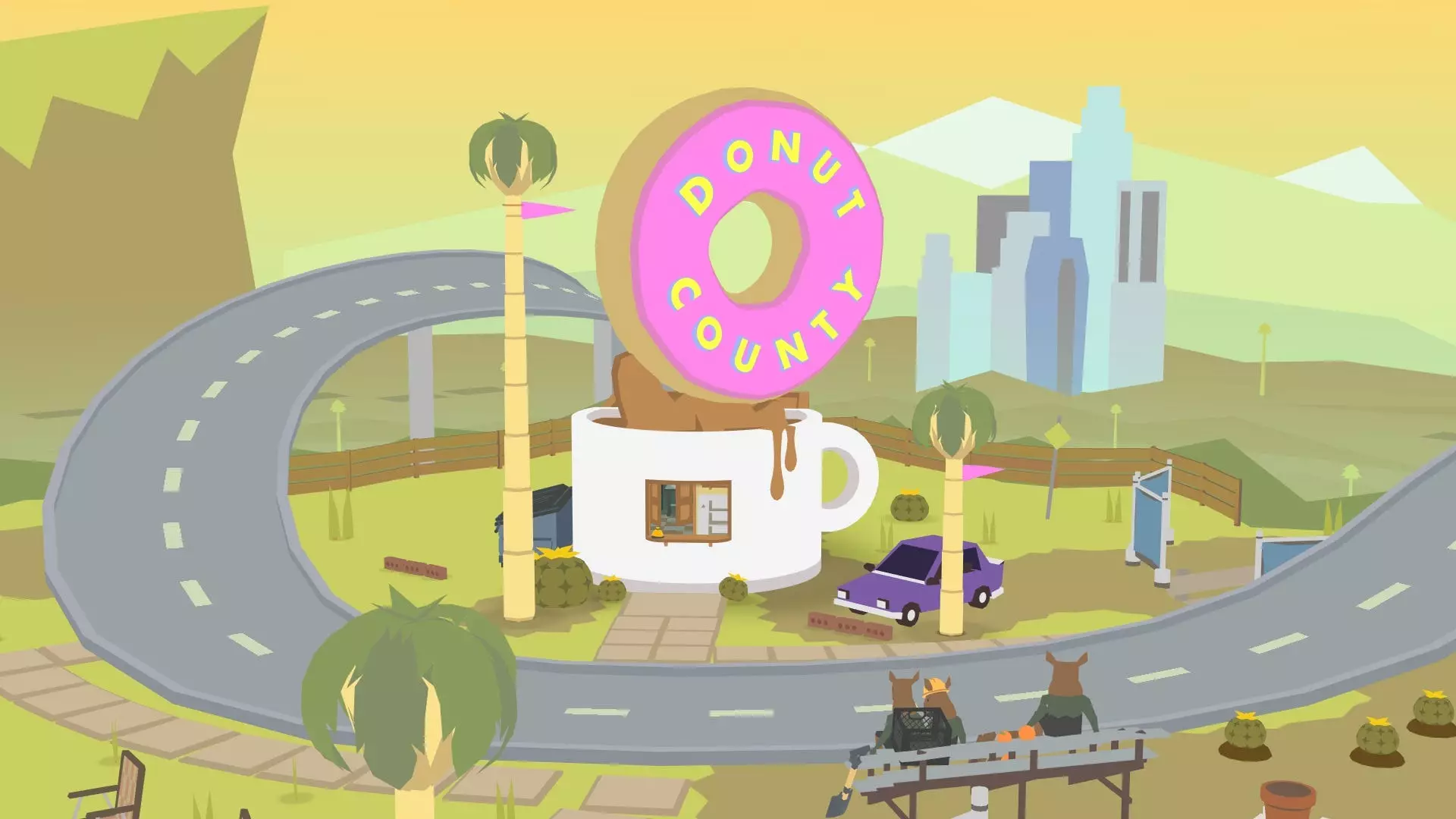 Donut County highway coffee shop
