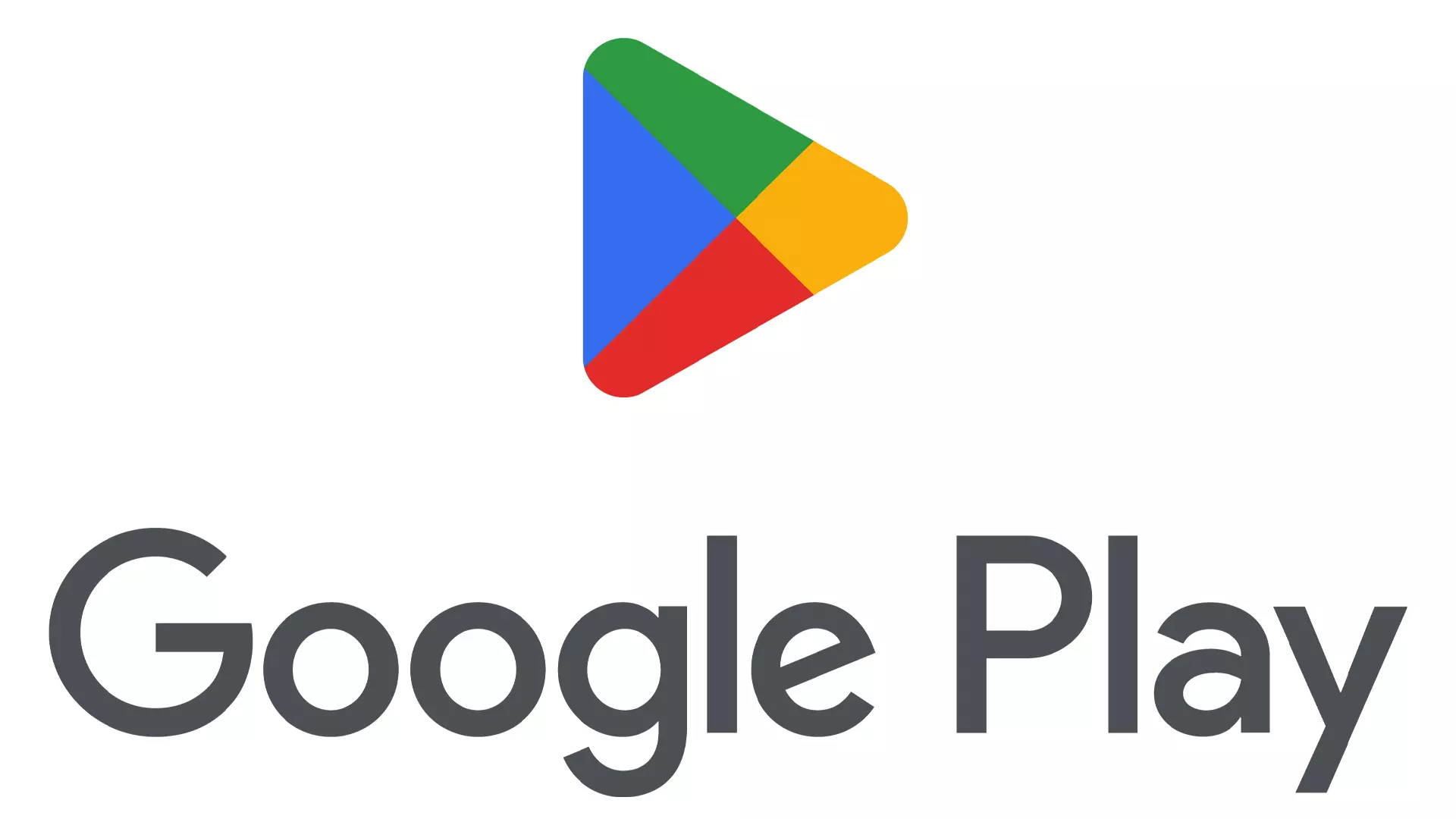 2022년 7월 25일에 도입된 새로운 Google Play 스토어 로고.