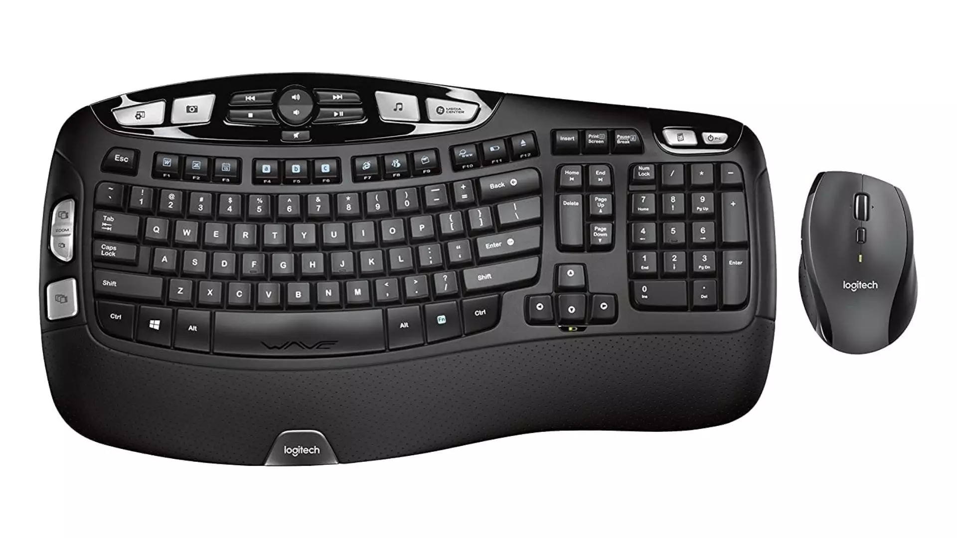 Combinación de teclado e rato sen fíos Logitech MK570 Wave