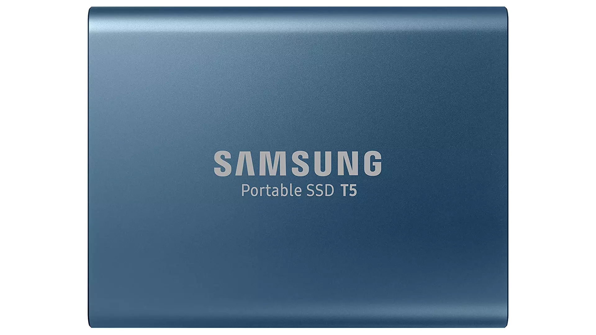 A Samsung T5 500 GB-os hordozható SSD kék színben