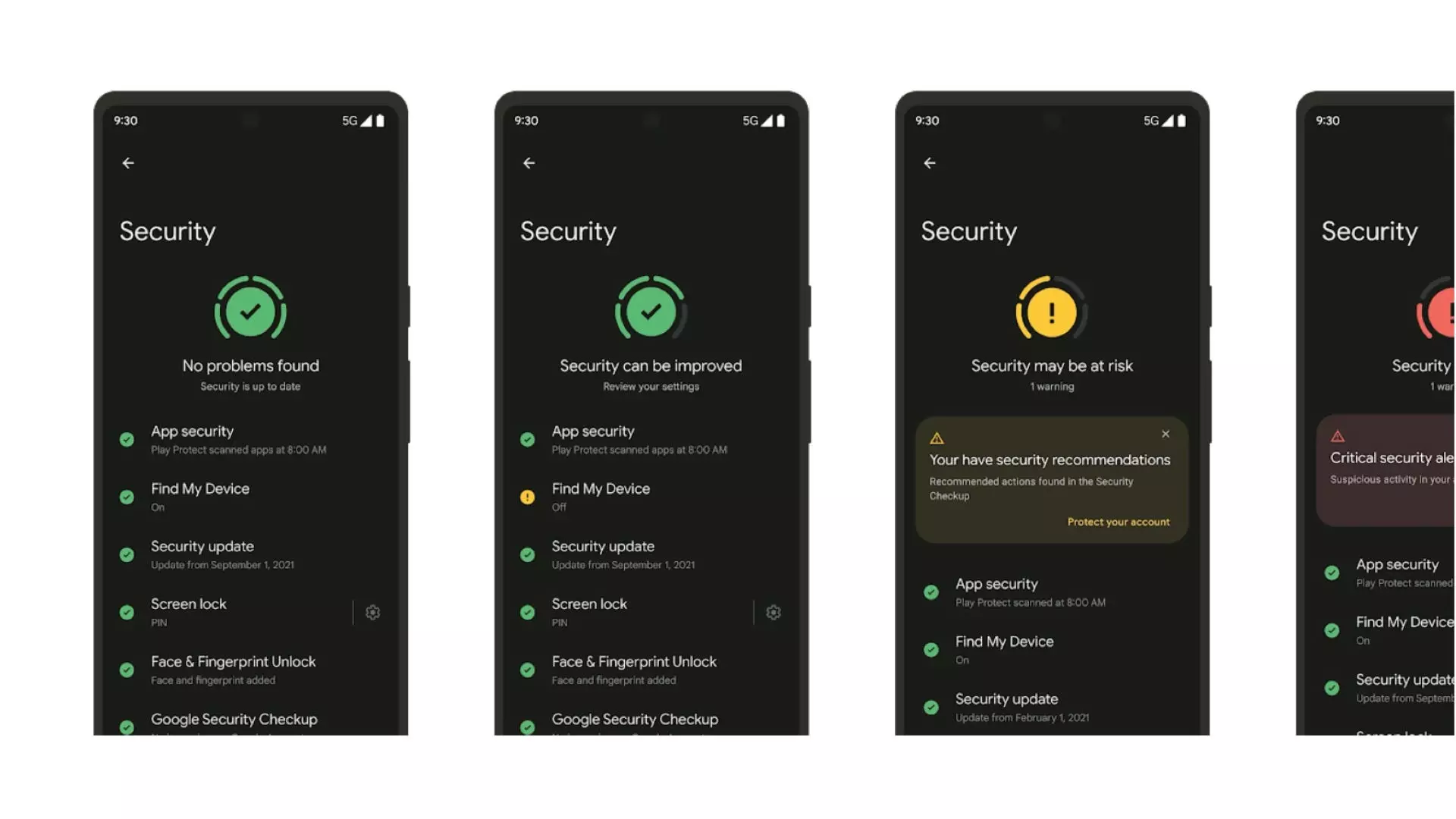 Aplikacija Google Security Hub
