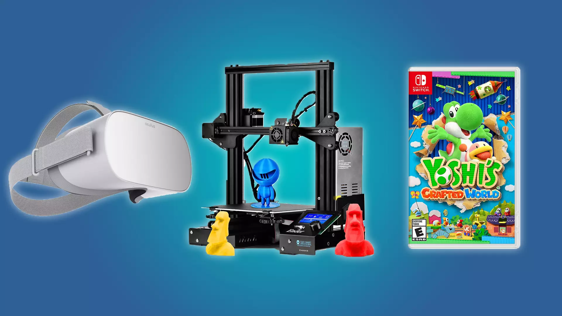 Eguneroko eskaintzak: SainSmart 3D inprimagailua 180 $, Oculus Go 200 $, Yoshi's Crafted World 47 $ eta gehiago