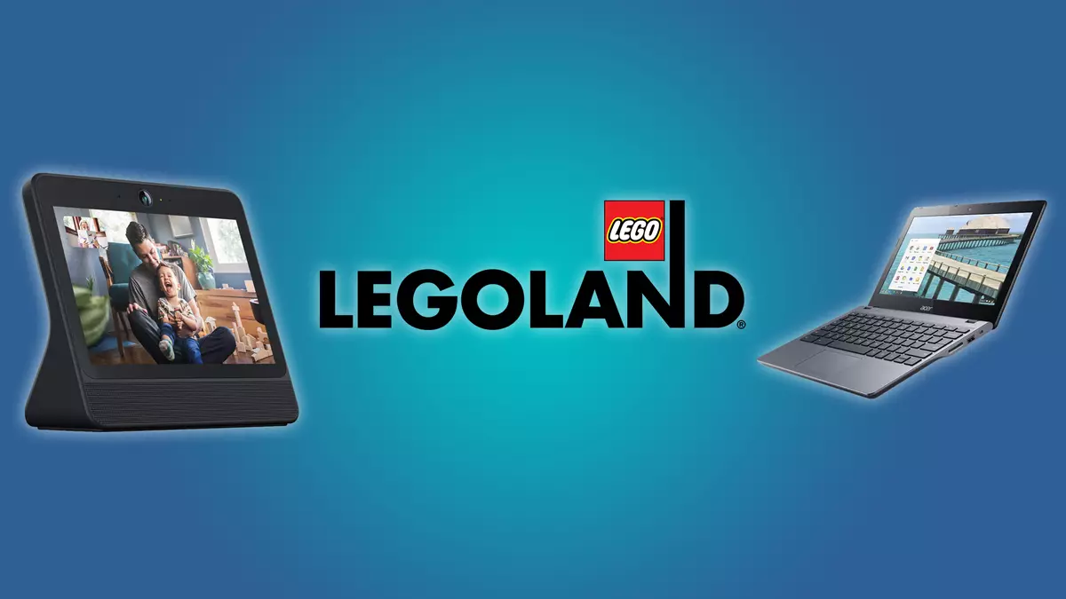 Facebook პორტალი, Legoland-ის ლოგო და Acer Chromebook