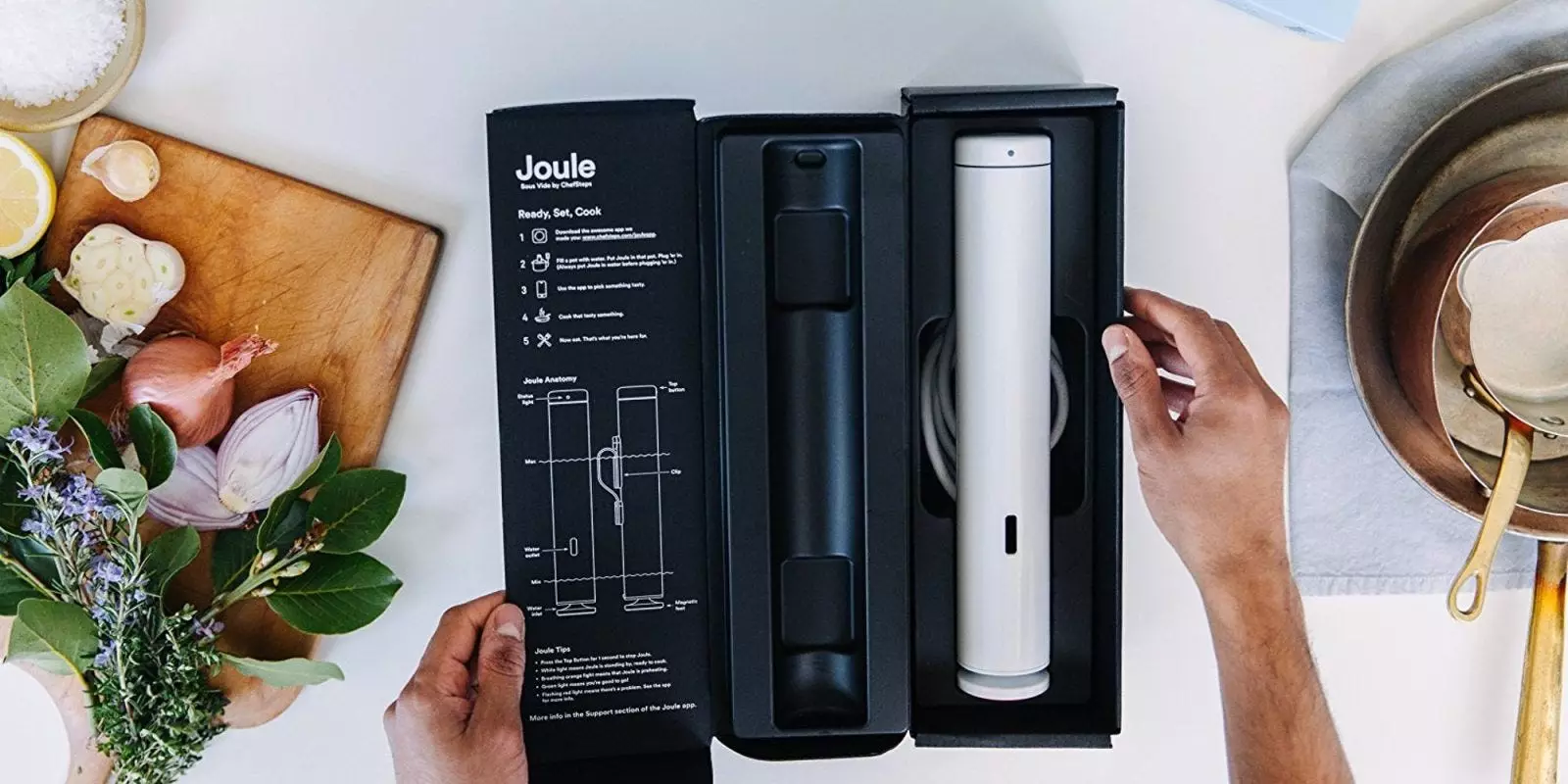 အလုပ်မျက်နှာပြင်ပေါ်တွင် Joule ကိုပြသရန်ဖွင့်ထားသော Joule ၏ထုပ်ပိုးမှု