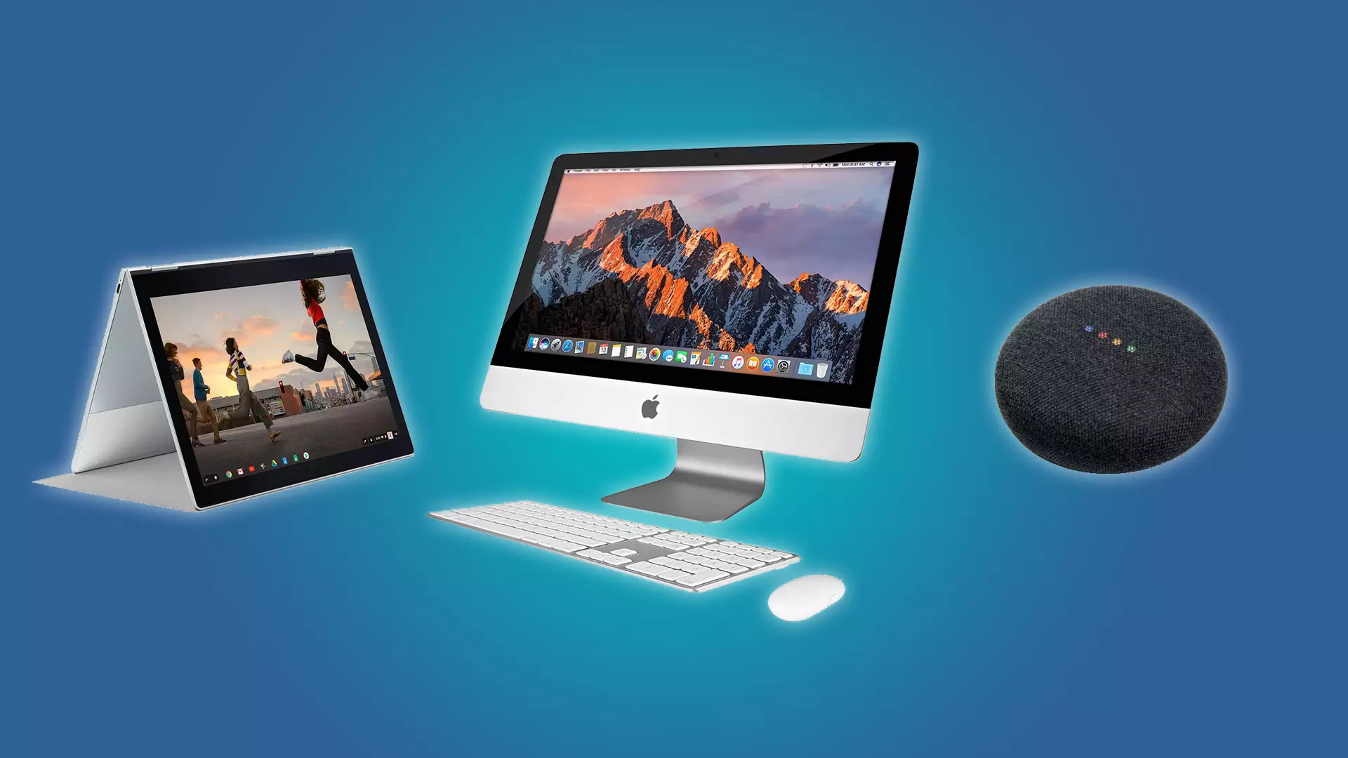 Tägliche Angebote: Ein iMac im Wert von 350 US-Dollar, ein Google Home Mini im Wert von 24 US-Dollar, ein Pixelbook im Wert von 1.420 US-Dollar und mehr