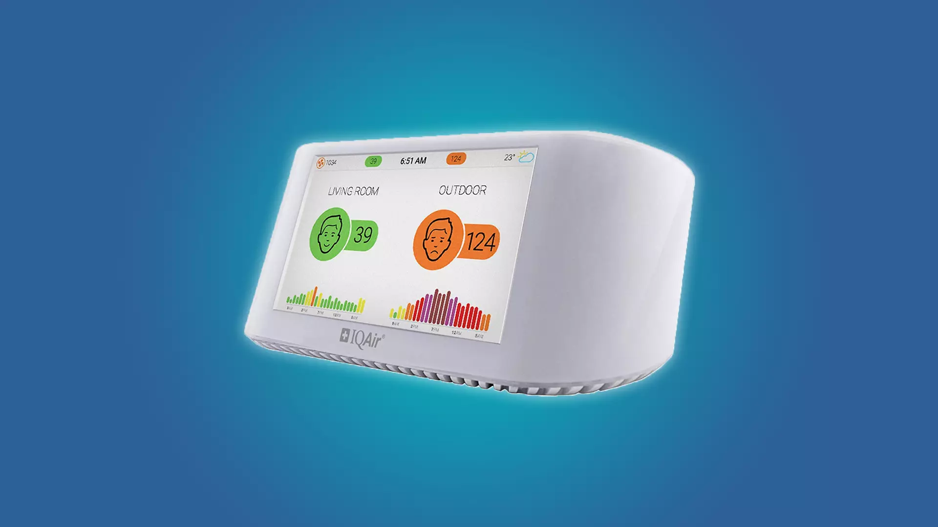 Monitor IQAir de calitate a aerului de interior și exterior