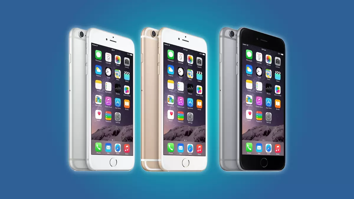 Երեք iPhone 6 տարբեր գույներով