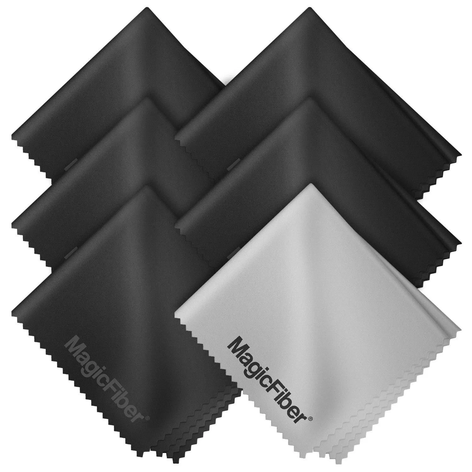 Svarta och gråa rengöringskläder i mikrofiber