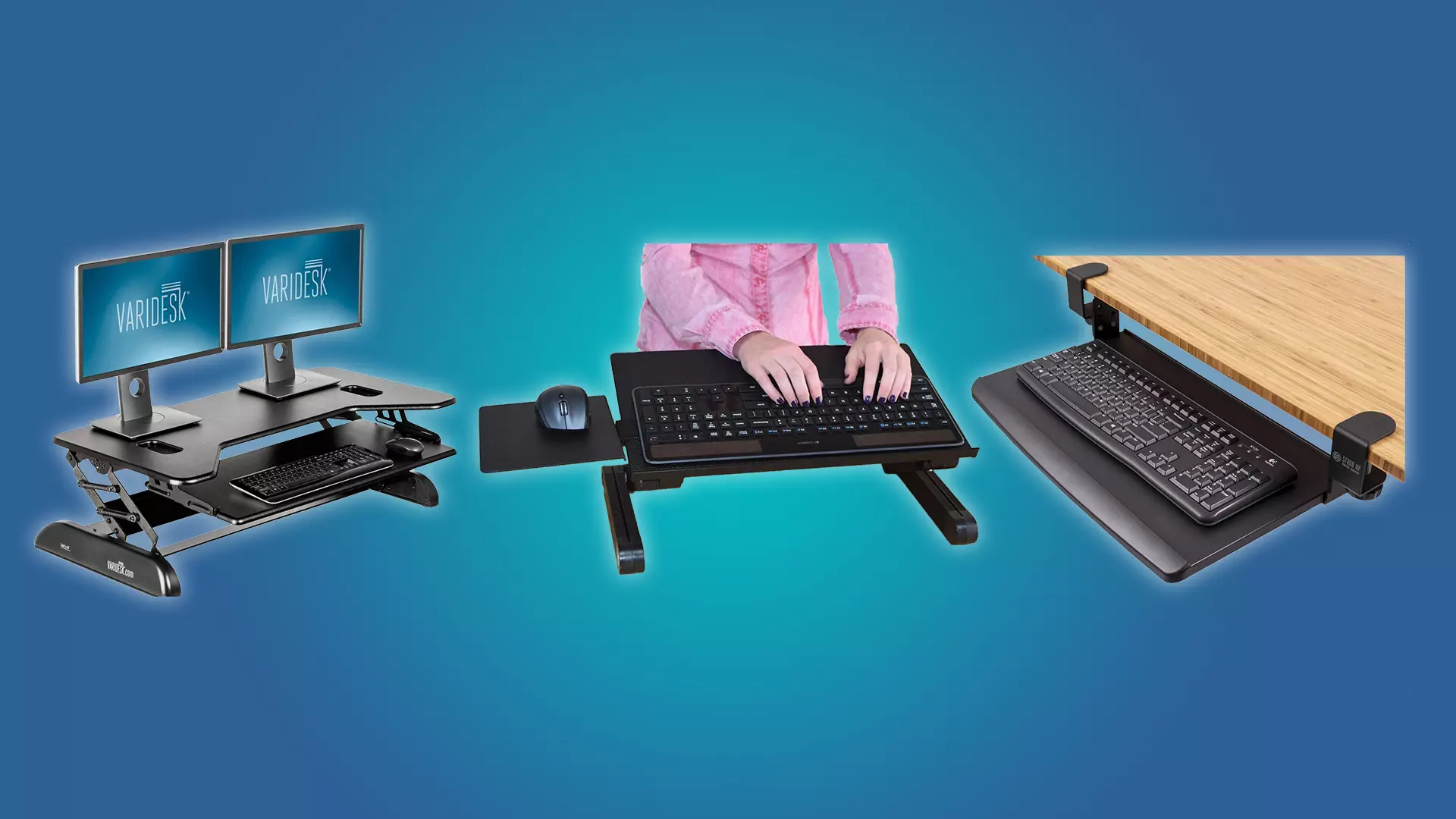 Qhov zoo tshaj plaws Standing Desk Keyboard Trays