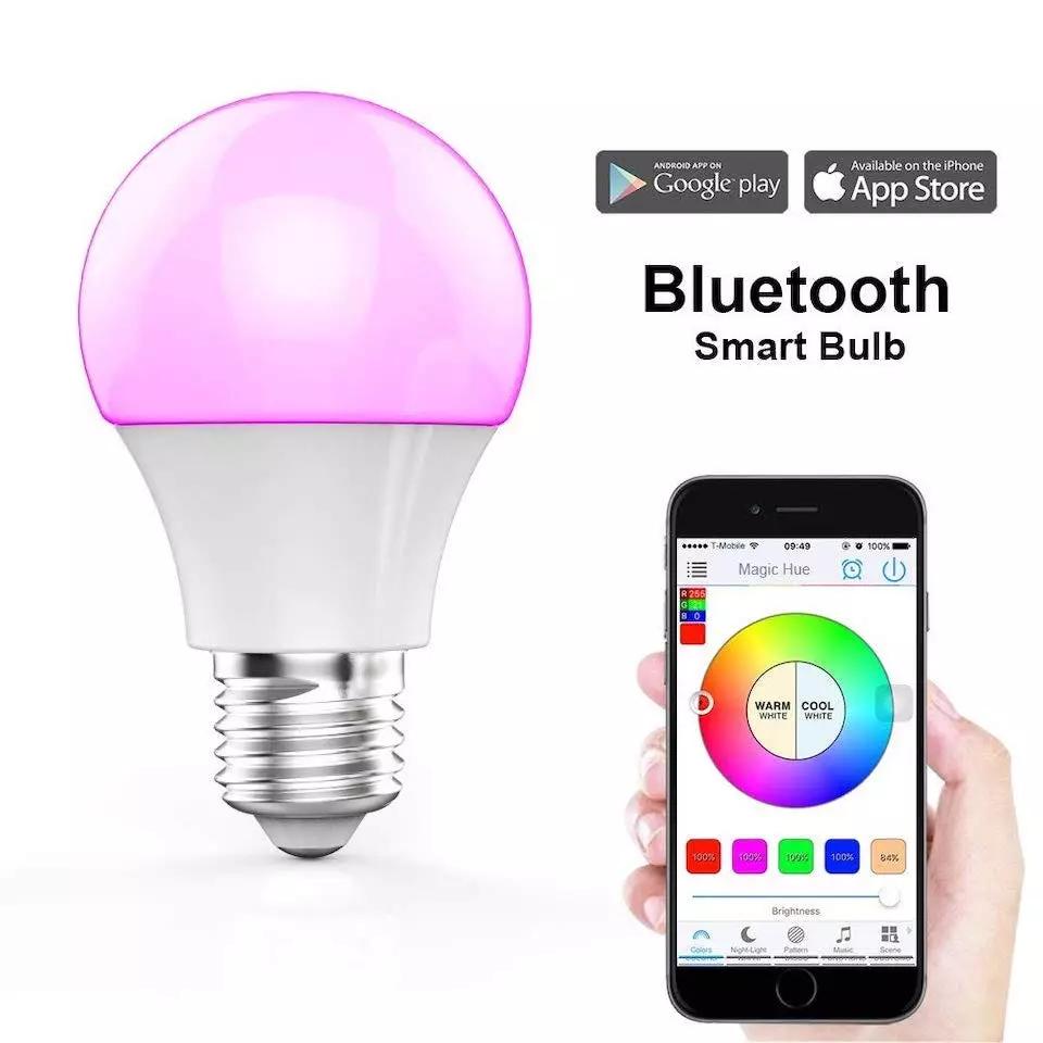 5 Ama-Smart Bulbs e-Bluetooth Ashintsha Umbala Angadingi i-Wi-Fi 9415_4