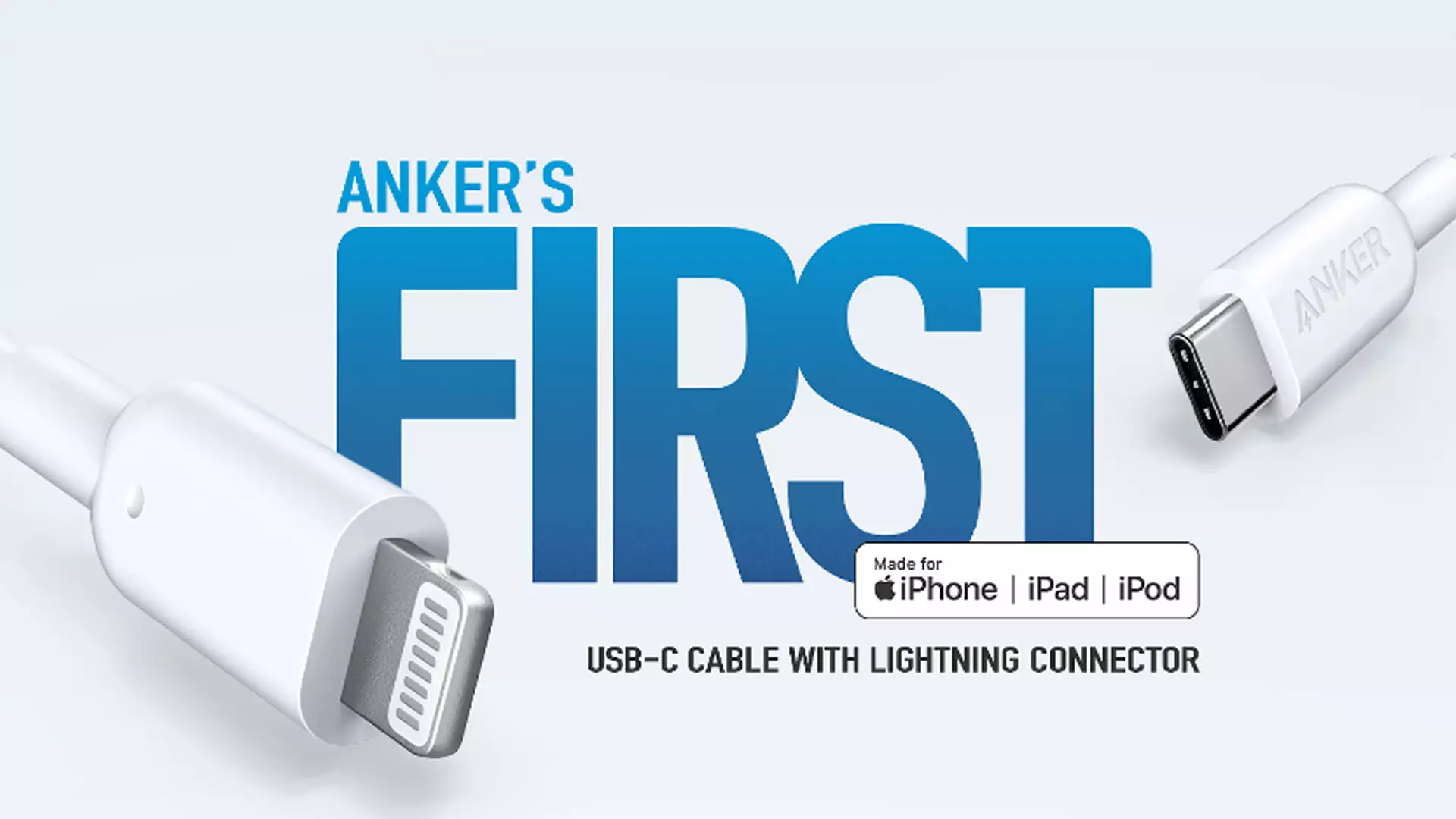 Anker USB-C-ден жарықтандыру кабеліне алдын ала тапсырыс беруге болады