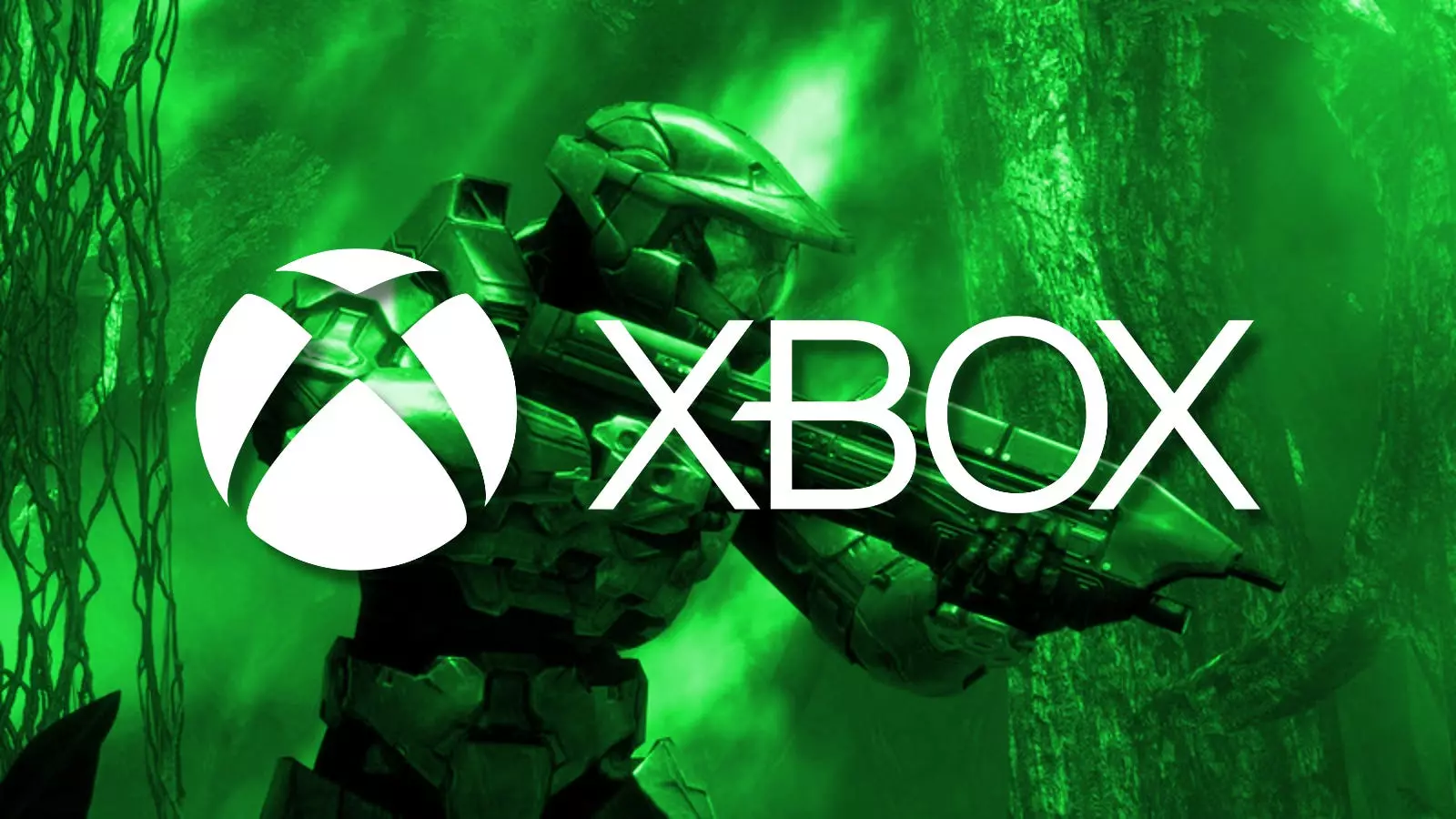 sarin'ny Halo: The Master Chief Collection miloko maitso misy logo Xbox eo anoloana