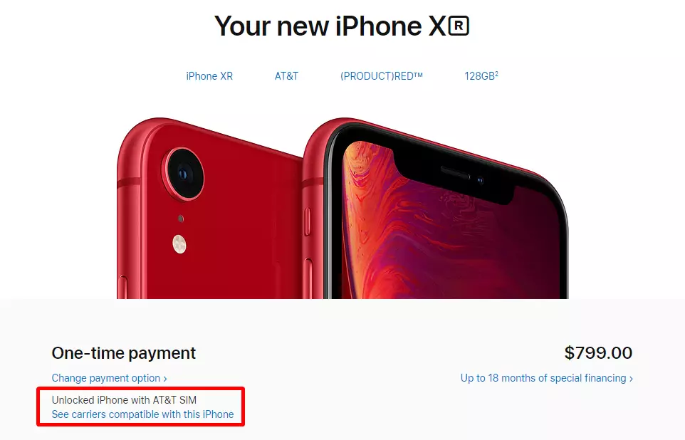 כיצד להזמין אייפון XR לא נעול 9595_3