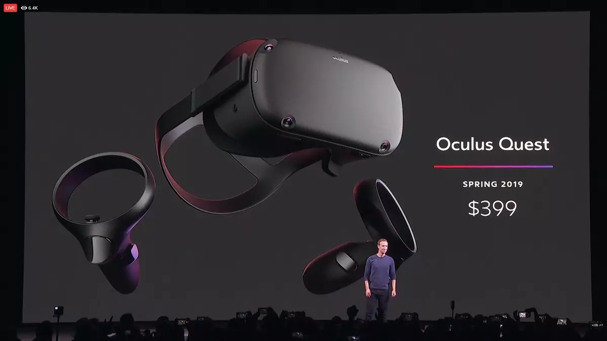 O le Oculus Quest ose Tuto'atasi, 6 Degree-of-Freedom VR Headset e sau i le tautotogo a sau mo le $399 9615_1