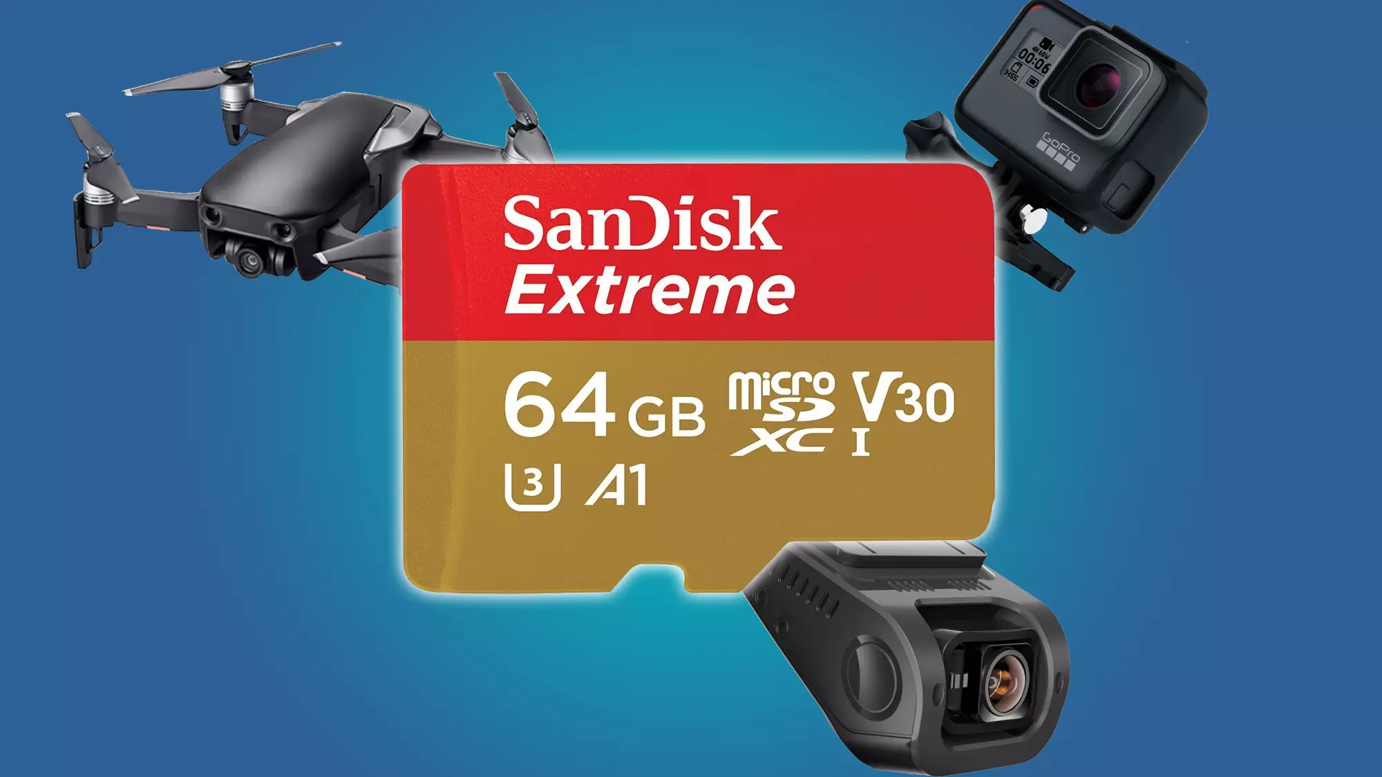 Лепшыя карты MicroSD для дронаў, відэарэгістратараў і экшн-камер