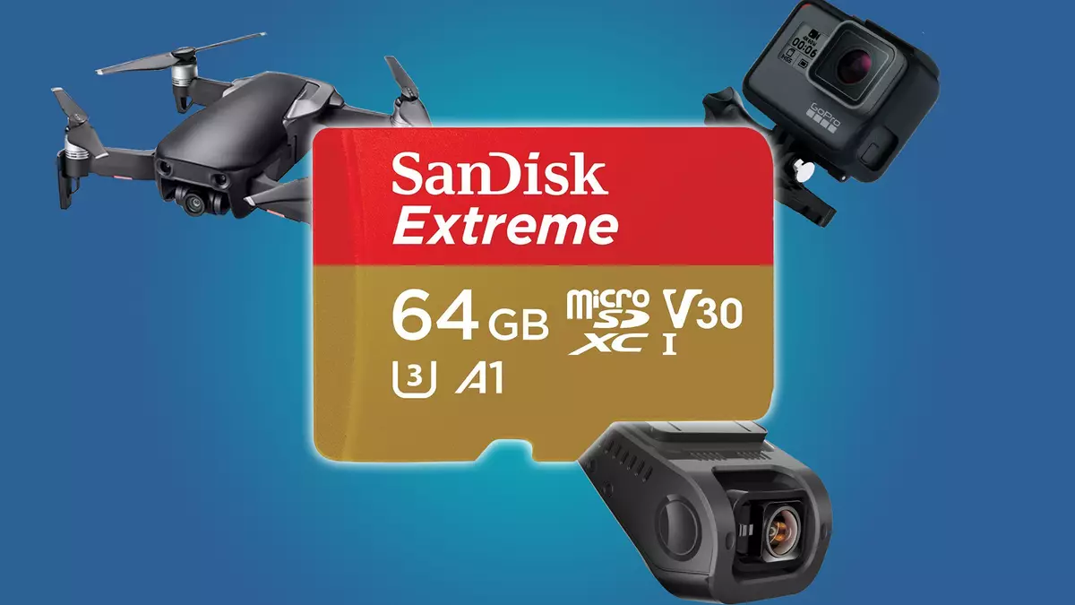 Дроннар, тире камералар һәм хәрәкәт камералары өчен иң яхшы MicroSD карталар 9701_1
