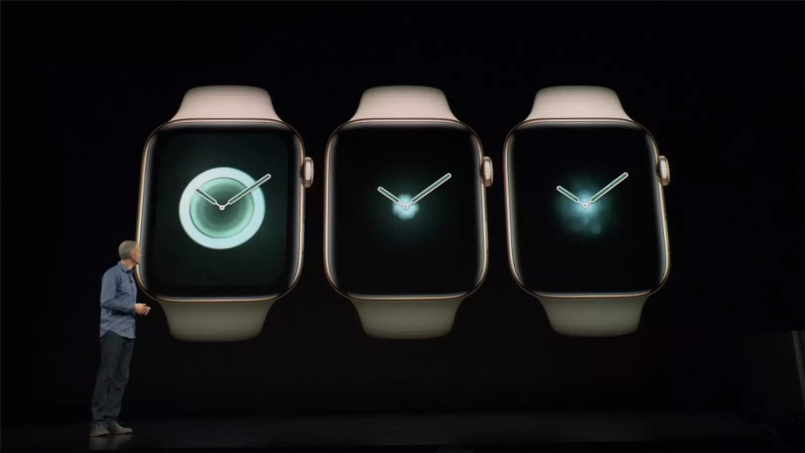 Apple kondig die horlosiereeks 4 aan: groter skerm, indrukwekkende gesondheidskenmerke