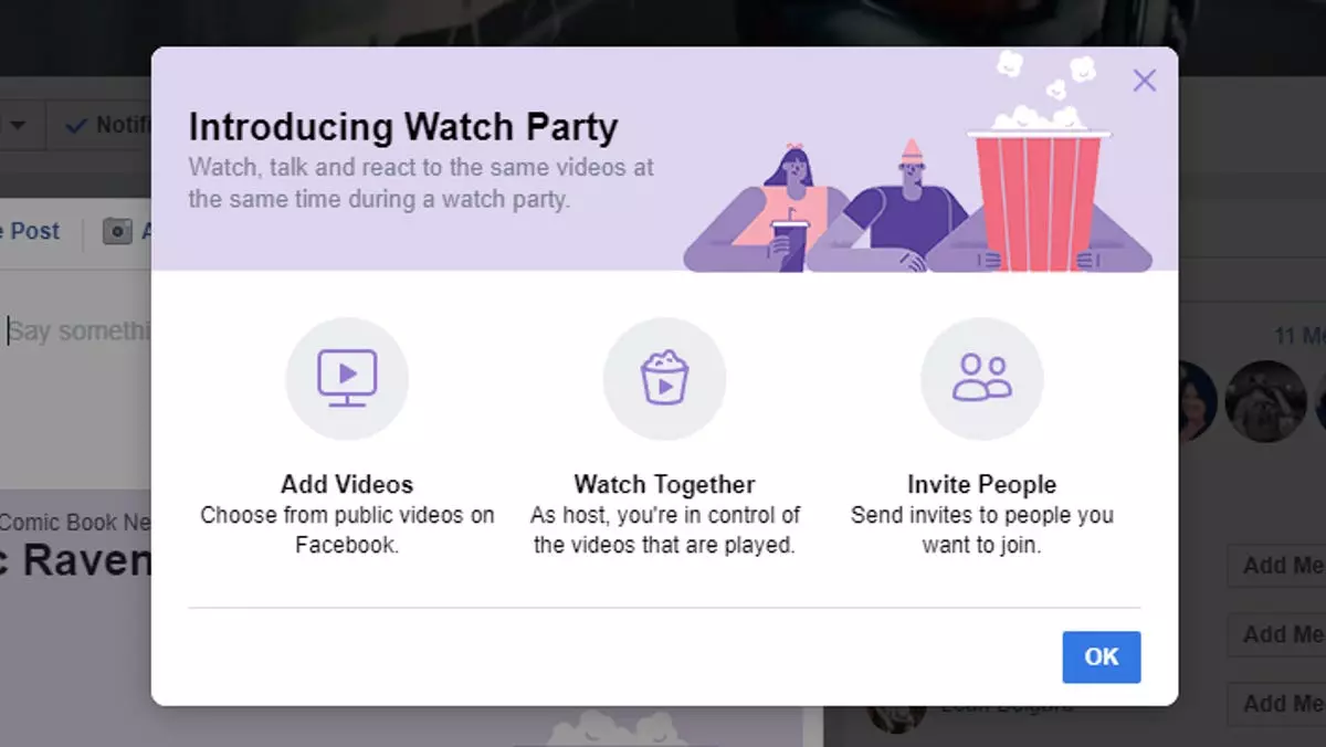 Facebook's New Watch Party lit jo Facebook-fideo's mei jo freonen besjen 9845_1