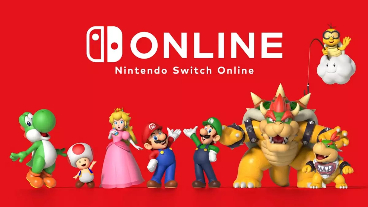 Super Mario karakterlerinin yer aldığı Nintendo Switch Online reklamı